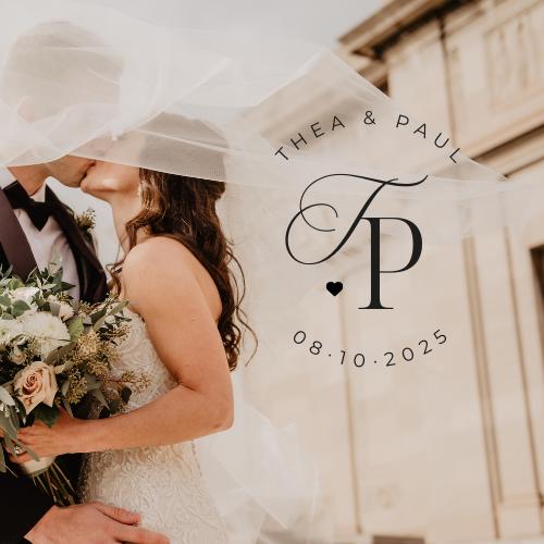 Custom Couple Logo, Wedding Monogram, Wedding Initials, Logo Wedding ...