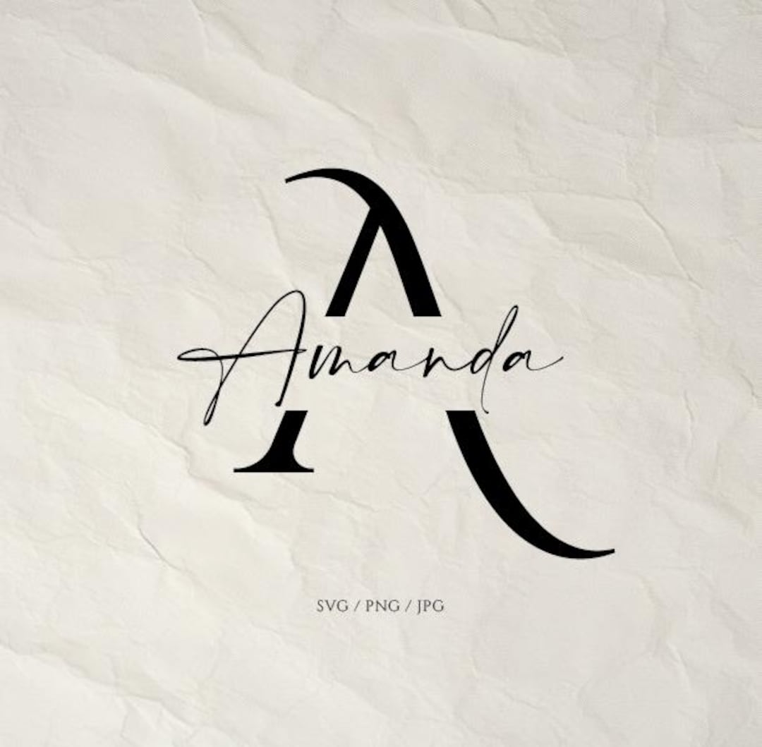 Modern Alphabet Monogram, Elegant Personal Monogram, Handwriting ...