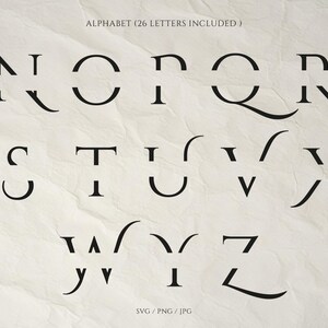 Modern Alphabet Monogram, Elegant Personal Monogram, Handwriting ...