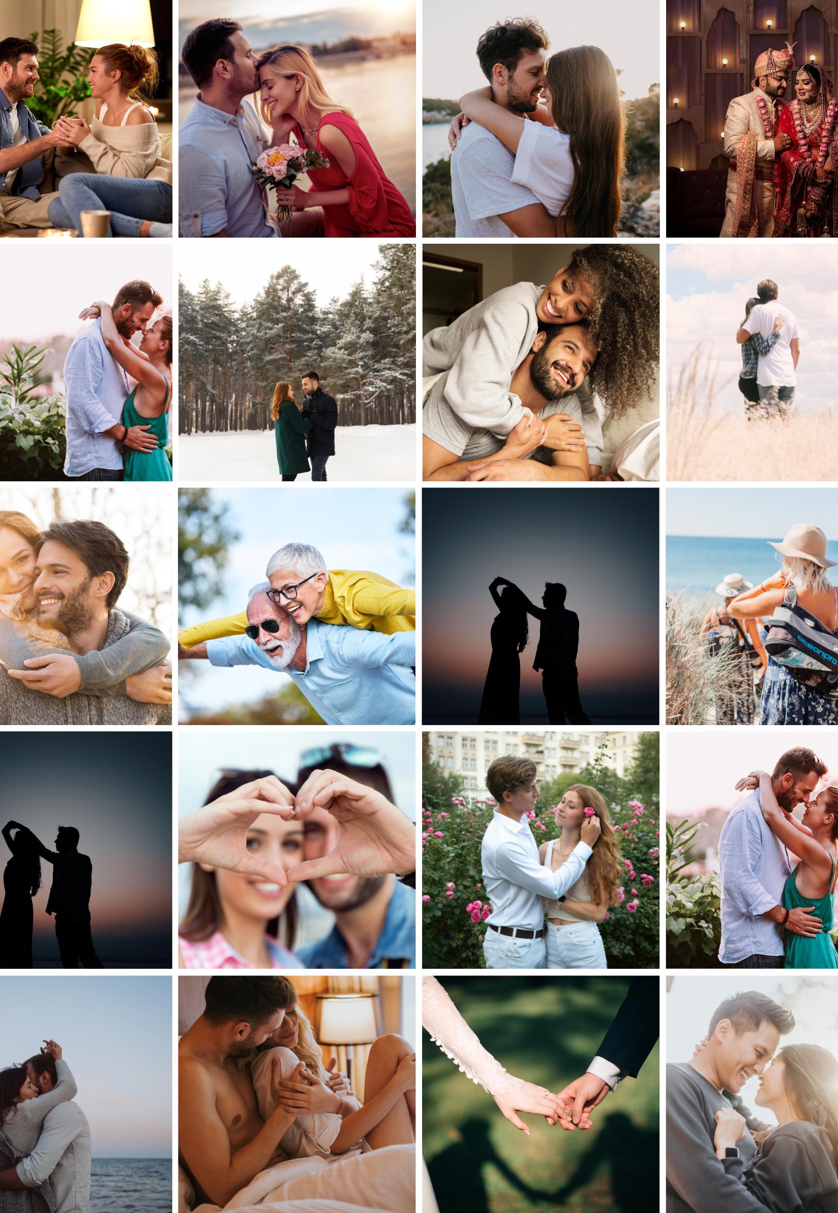 Customizable Love Photo Collage | Digital Download | Canva Template ...