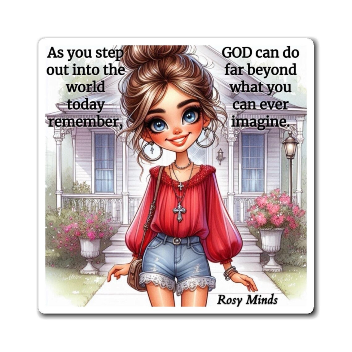 Magnets, Christian Inspirational Magnet - Religious Home Decor, Faith ...