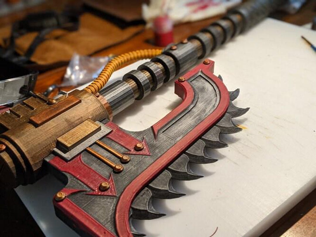 Life Size Chaos Chainaxe From Warhammer Replica Prop 1:1 Scale TKP 230 ...