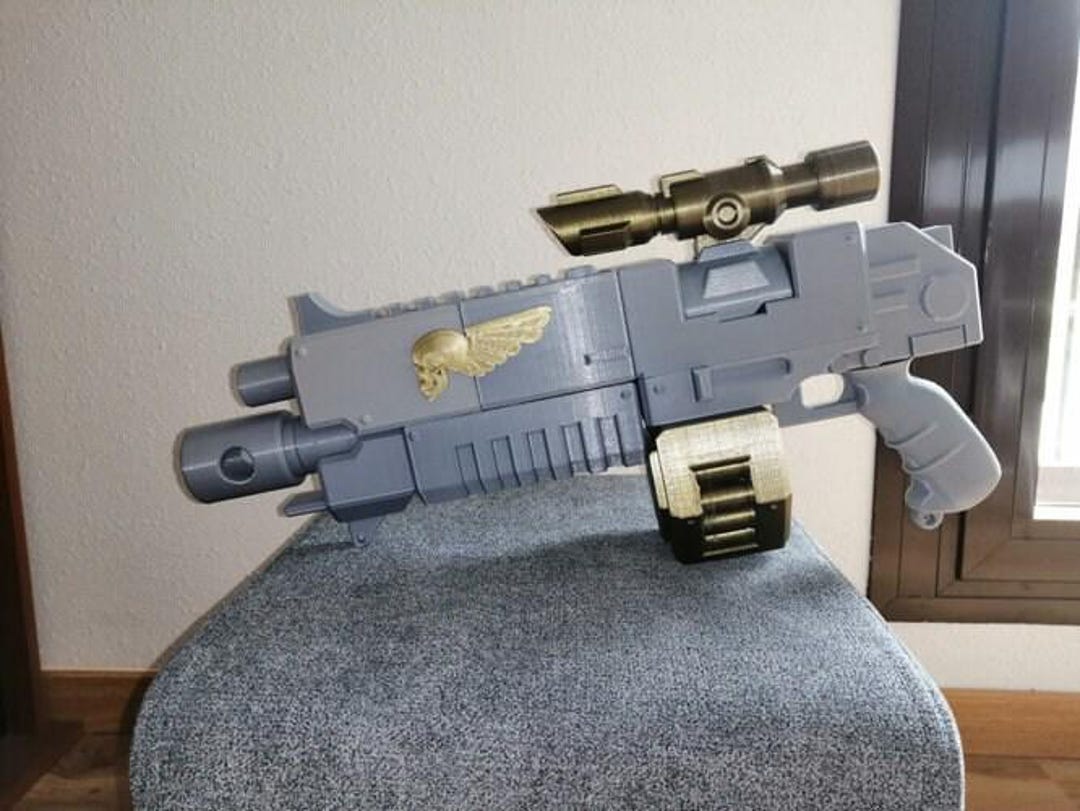 Life Size Primaris Bolt Rifle From Warhammer Replica Prop 1:1 Scale TKP ...