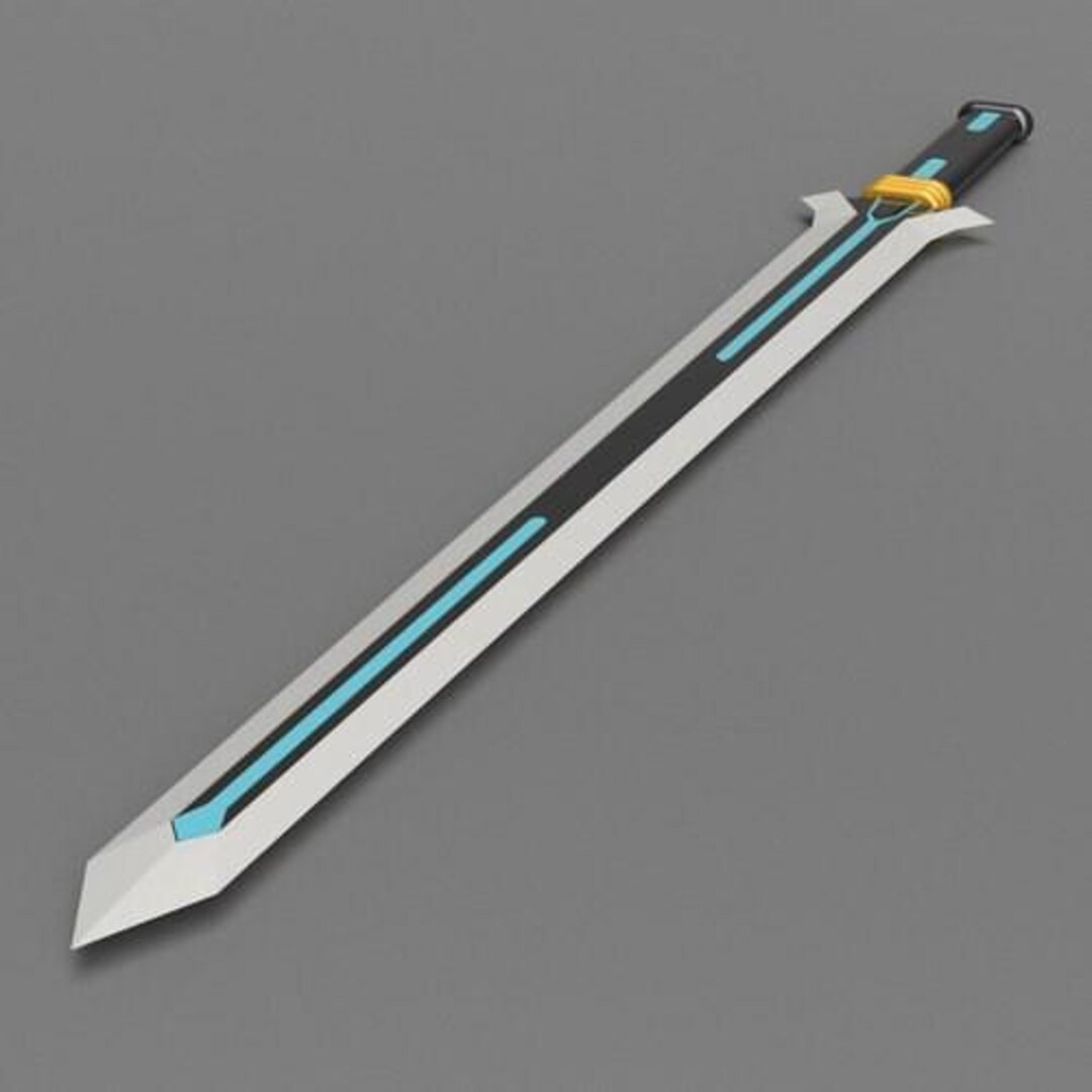 Kirito's Sword From Sword Art Online Replica Prop 1:1 Scale TKP 192 - Etsy