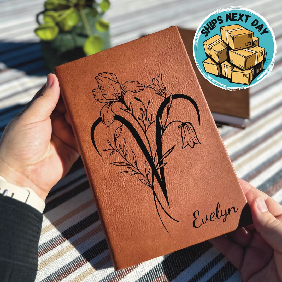 Custom Journal, Engraved Leather Journal, Personalized Journal ...