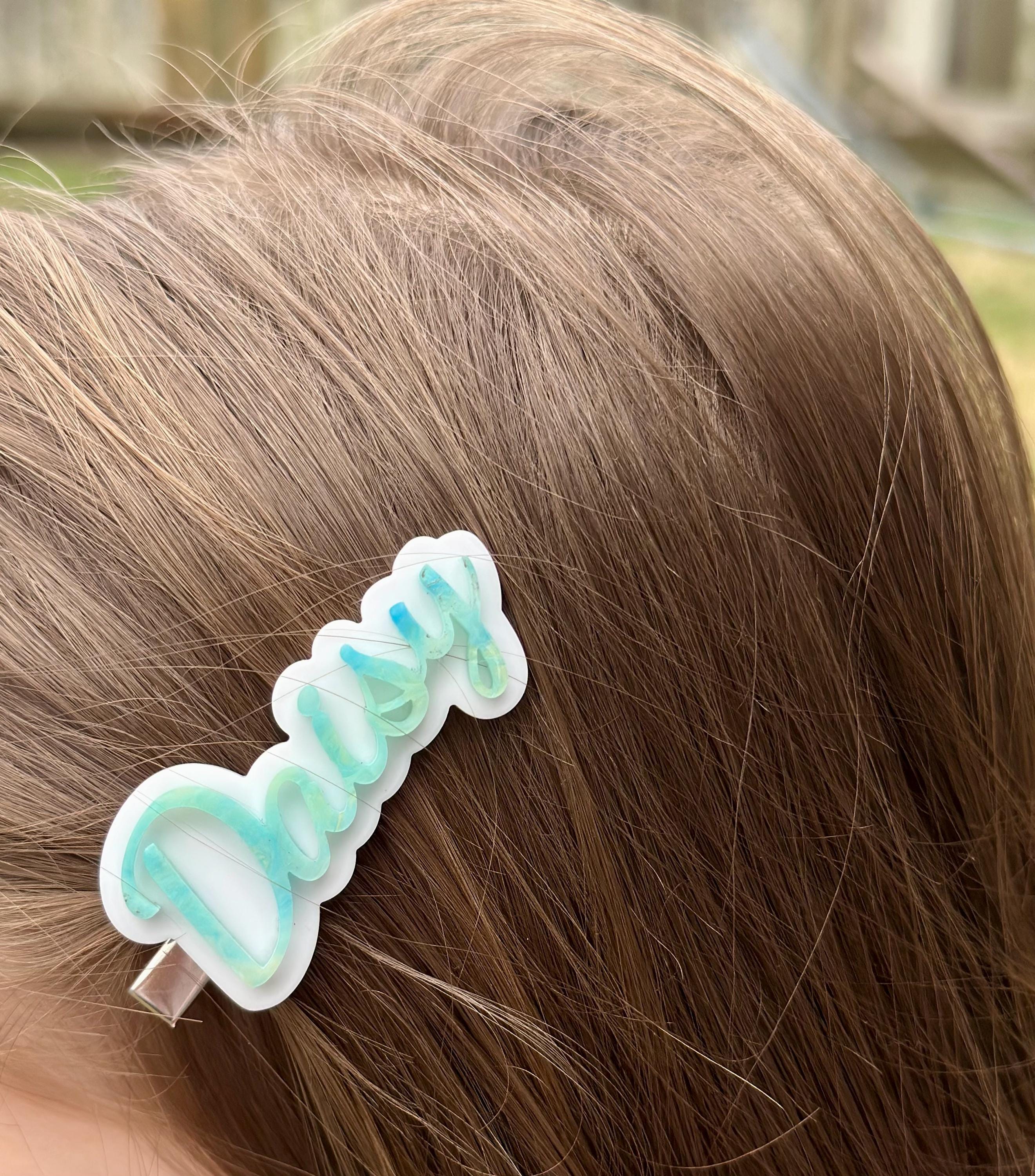 Personalized Name/word Hair Clips, Custom Letters Hair Clip, Name Girl ...