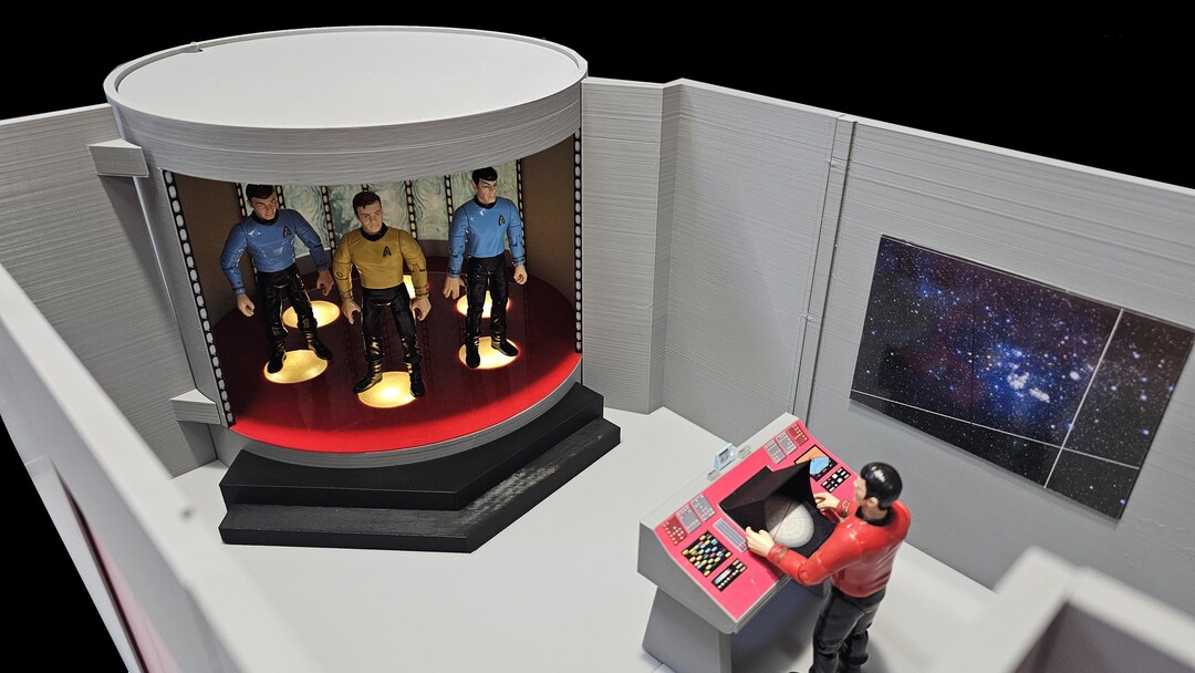 Walls for Your 4.75 Inch Playmates Scaled Transporter Chamber. *please ...