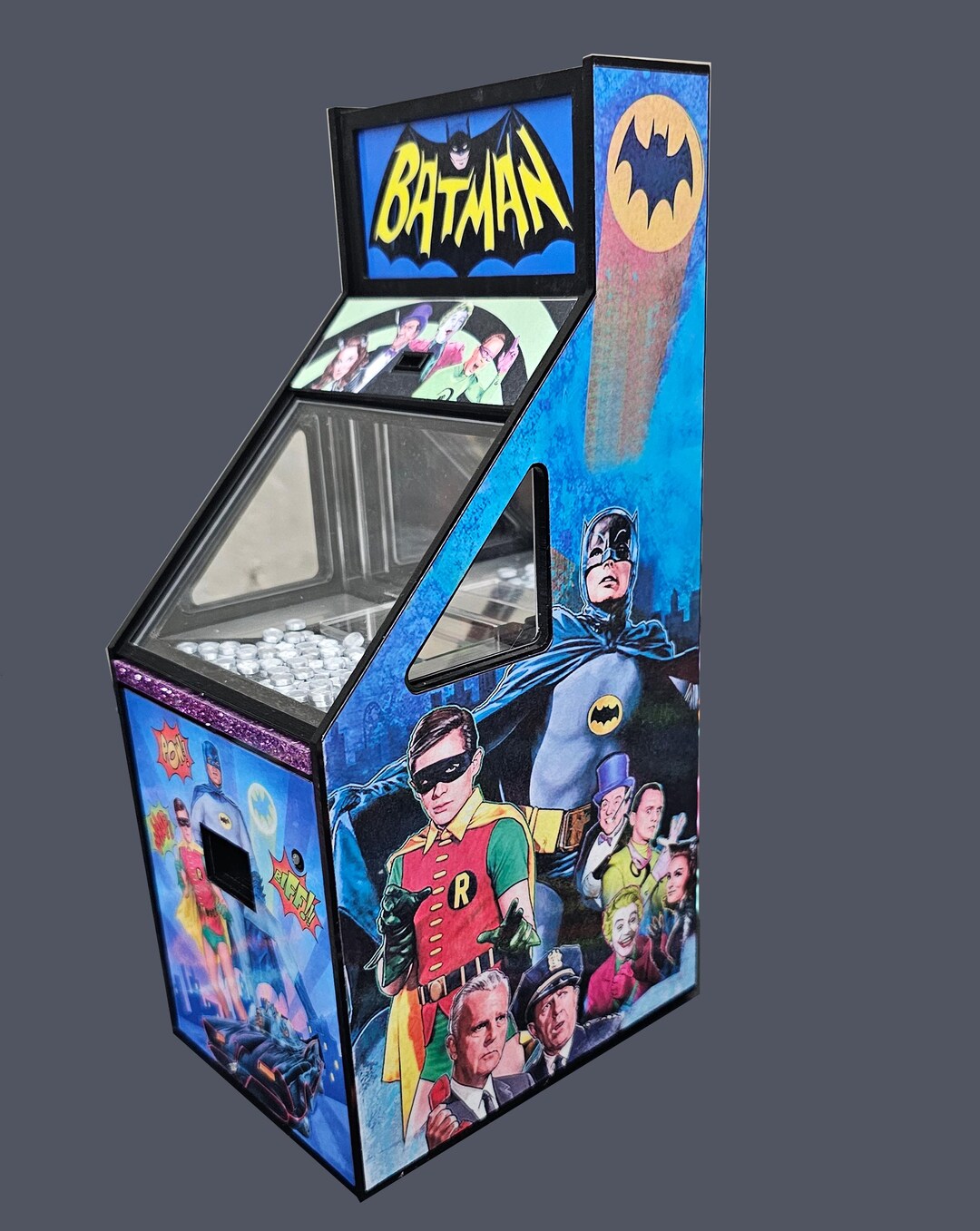 1:6 Scale Caped Crusader Themed Coin Pusher, Replicade / New Wave Toys ...