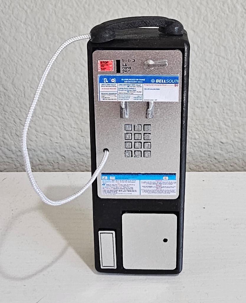 1:6 Scale Payphone for 12" Figures. Scaled to Replicade / New Wave Toys ...