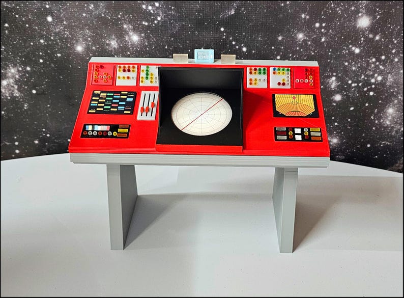 Sixth Scale Lighted TOS Transporter Console for Display W Qmx / 12 Inch ...