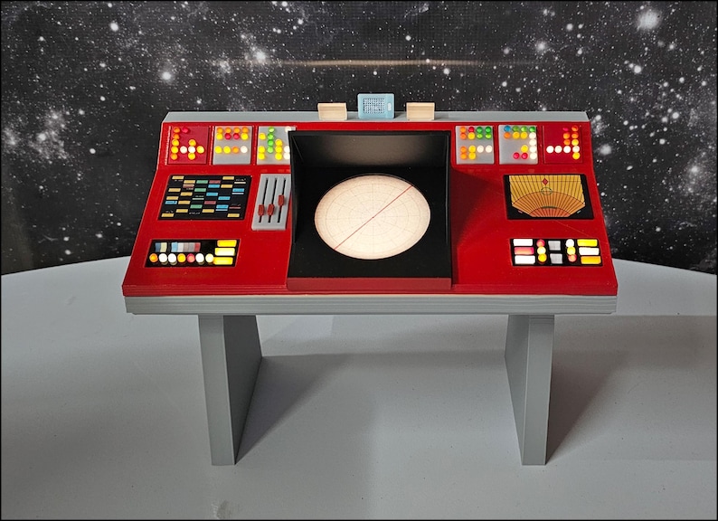 Sixth Scale Lighted TOS Transporter Console for Display W Qmx / 12 Inch ...