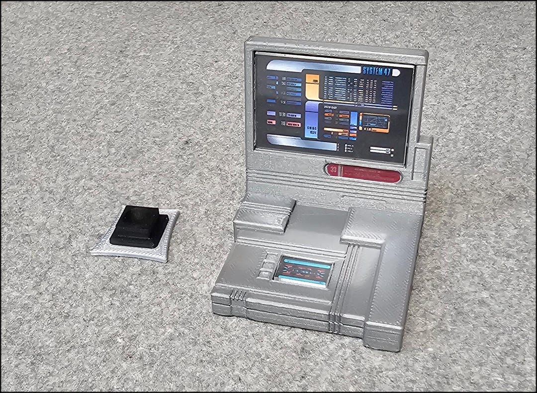 Trek DS9 Sisko's Desk Computer And/or Baseball Stand for Exo-6 / 1:6 ...