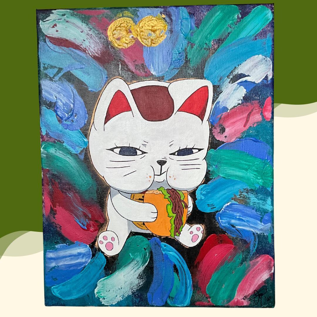 Turbo Granny, Dandadan Inspired, Acrylic Painting, Anime, Wall Art - Etsy