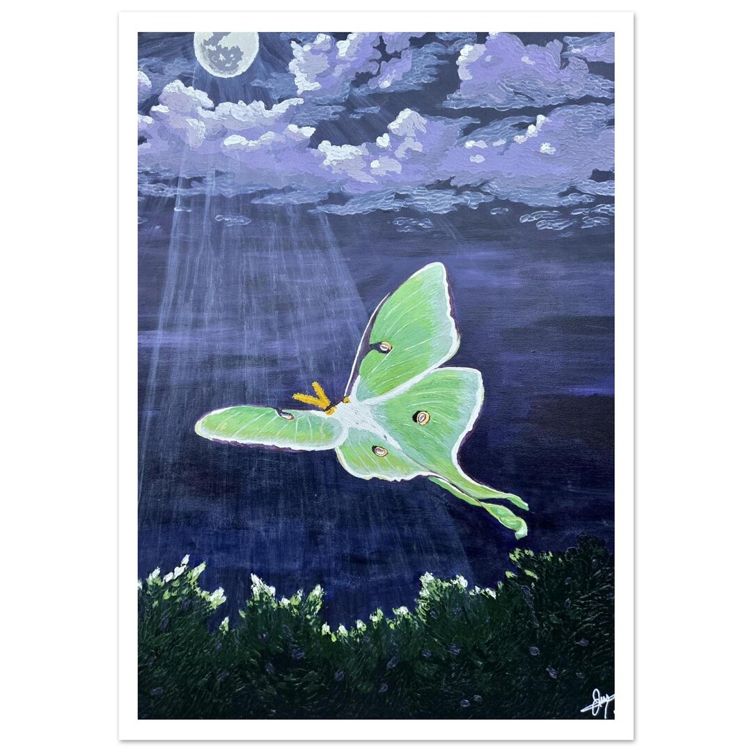 Luna Moth Print/poster, Wall Art, Wall Decor - Etsy