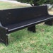 Dropped-arm Black Distressed Church Pew made to Order - Etsy