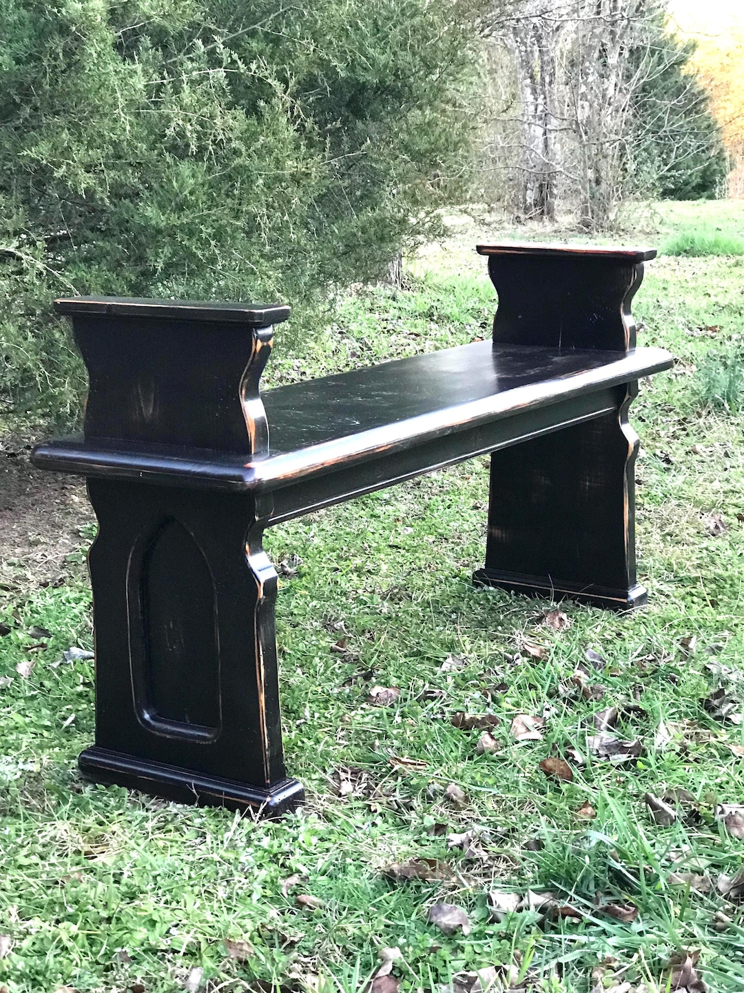 Backless Pew/bench With or Without Handholds on Endcaps - Etsy