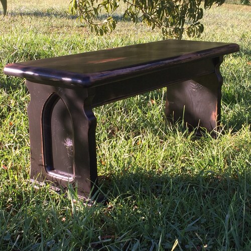 Black Walnut Santa Fe Style Church Pew Bench: CUSTOM LENGTH - Etsy