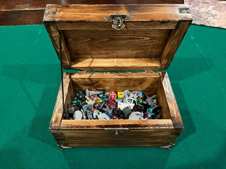 Antique-style Wooden Box With Box Joints | Rustic, Handcrafted Keepsake ...