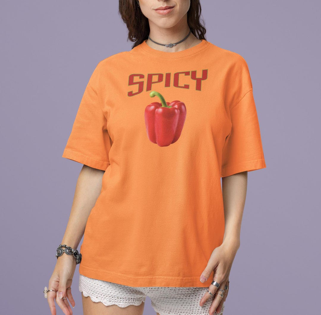 Cute Pepper Tee, Nature Food Shirt, Pepper Shirt, Spicy T-shirt ...