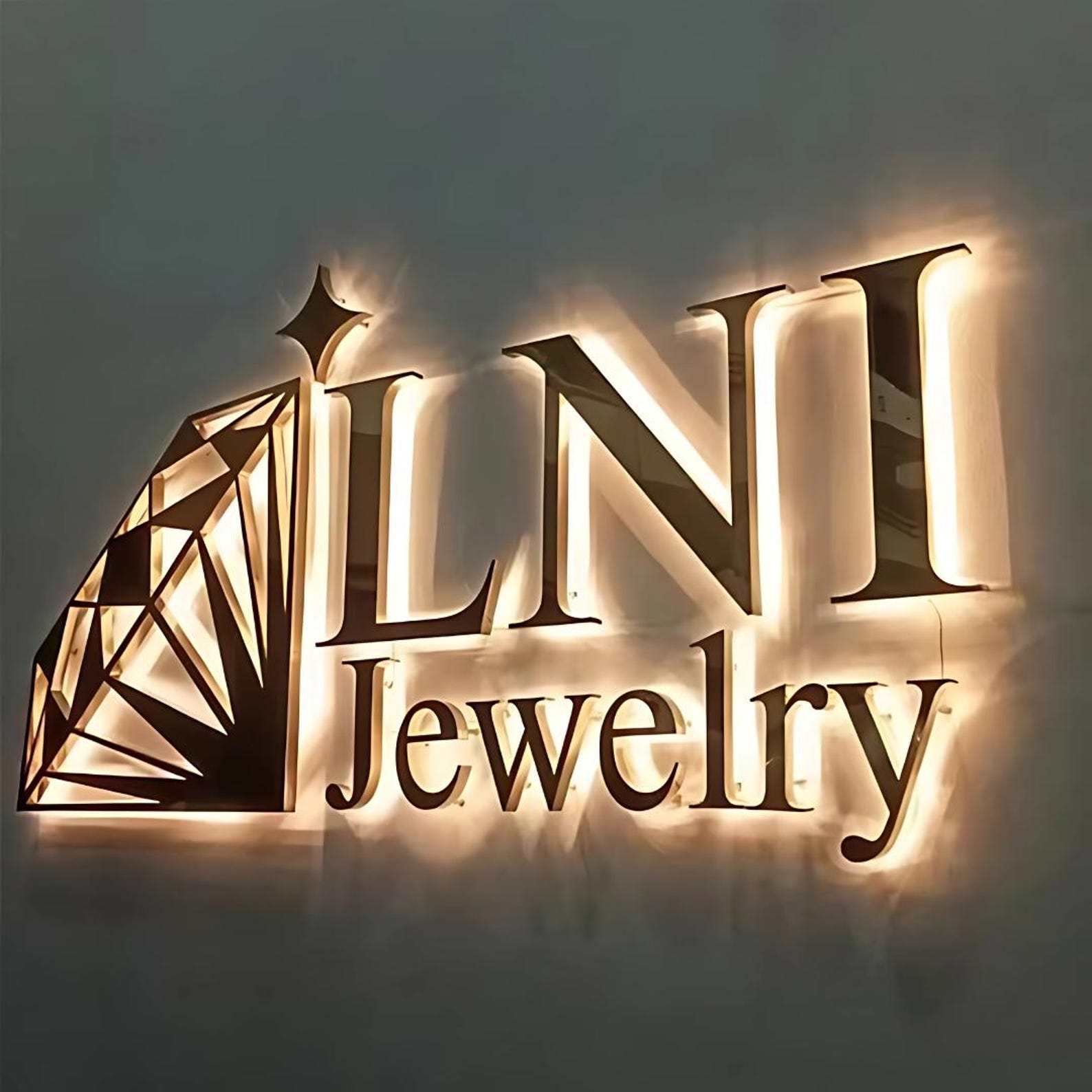 3D Metal Sign, Custom Backlit Sign, Sign for Business, Custom Outdoor ...