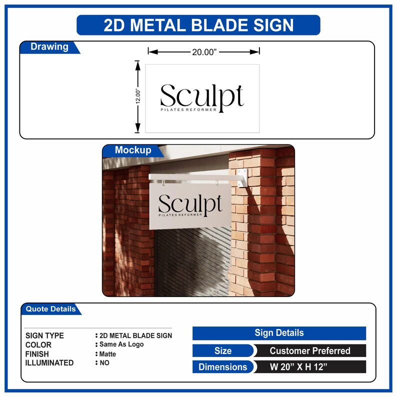 Outdoor Logo Sign, Double Sided Blade Sign, Projecting Salon Sign ...