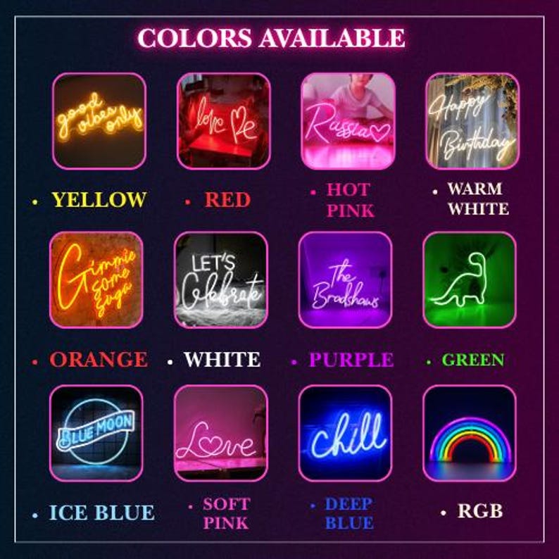 Custom Neon Sign Business Logo Neon Sign Led Neon Light Custom Anime ...