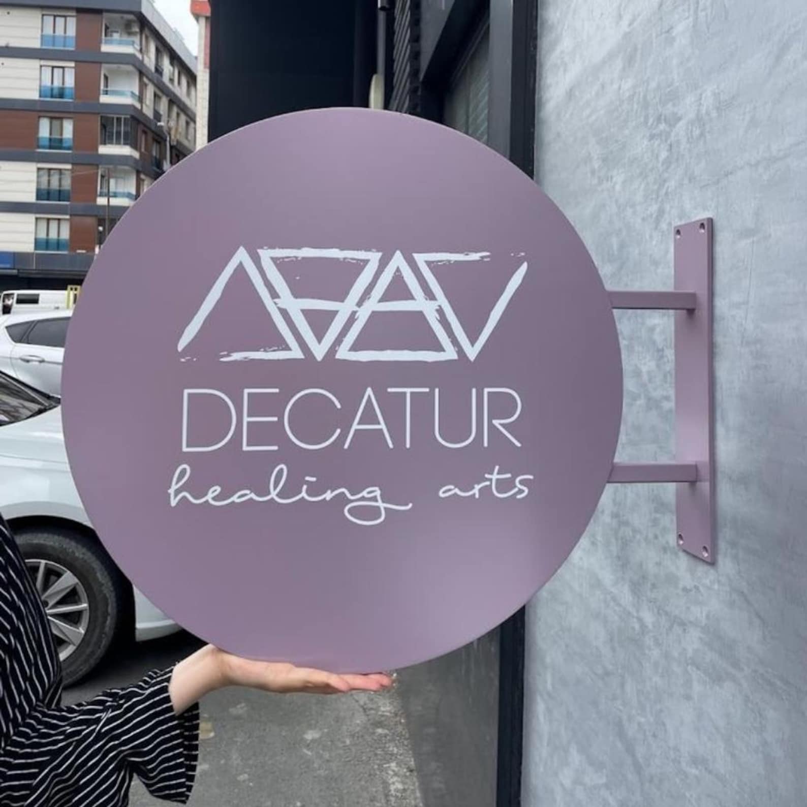 Cafe Logo Sign, Business Sign, Outdoor Shop Sign, Metal Blade Sign ...