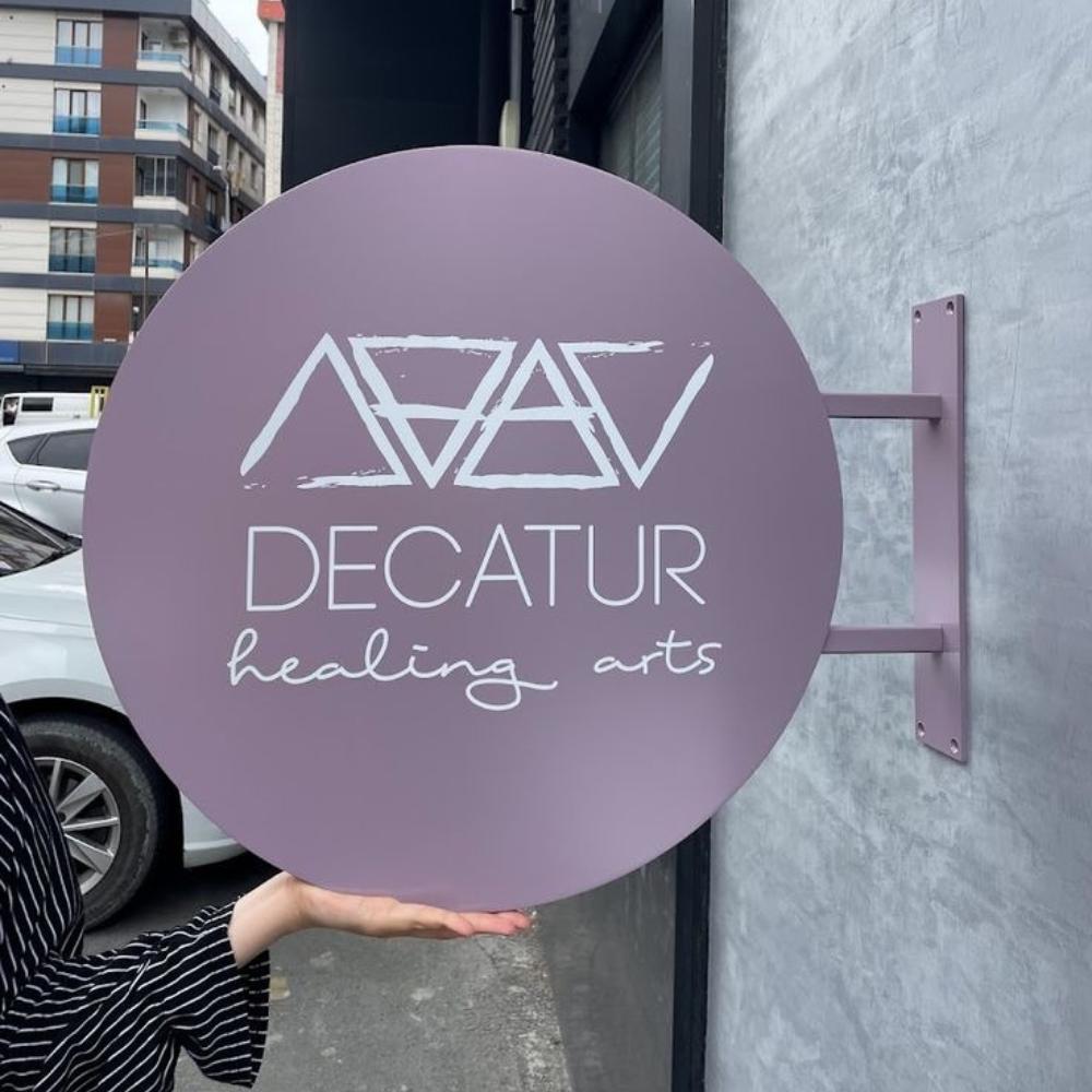 Cafe Logo Sign, Business Sign, Outdoor Shop Sign, Metal Blade Sign ...