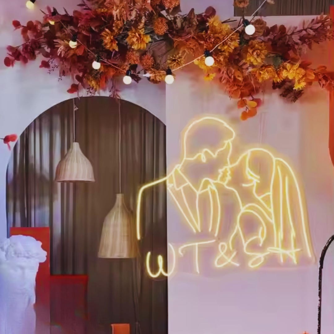 Wedding Decor | Wedding Neon Sign | Wedding Gift | Custom Last Name ...