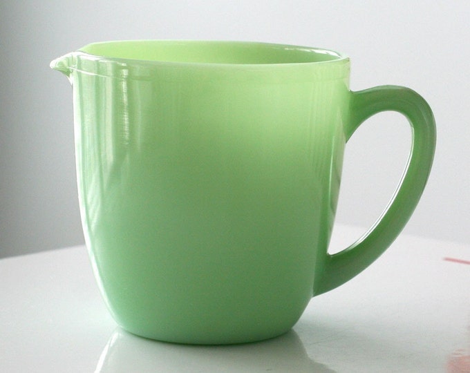 Fire King Jadite Milk Pitcher - Etsy