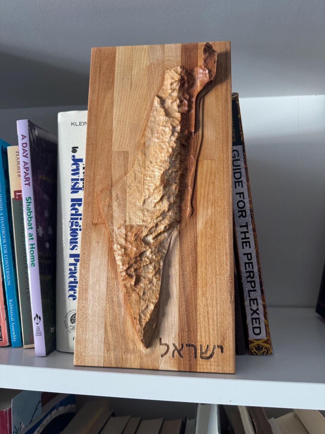 3D Carved Map of Israel | Maple Wood Wall or Bookshelf Decoration ...