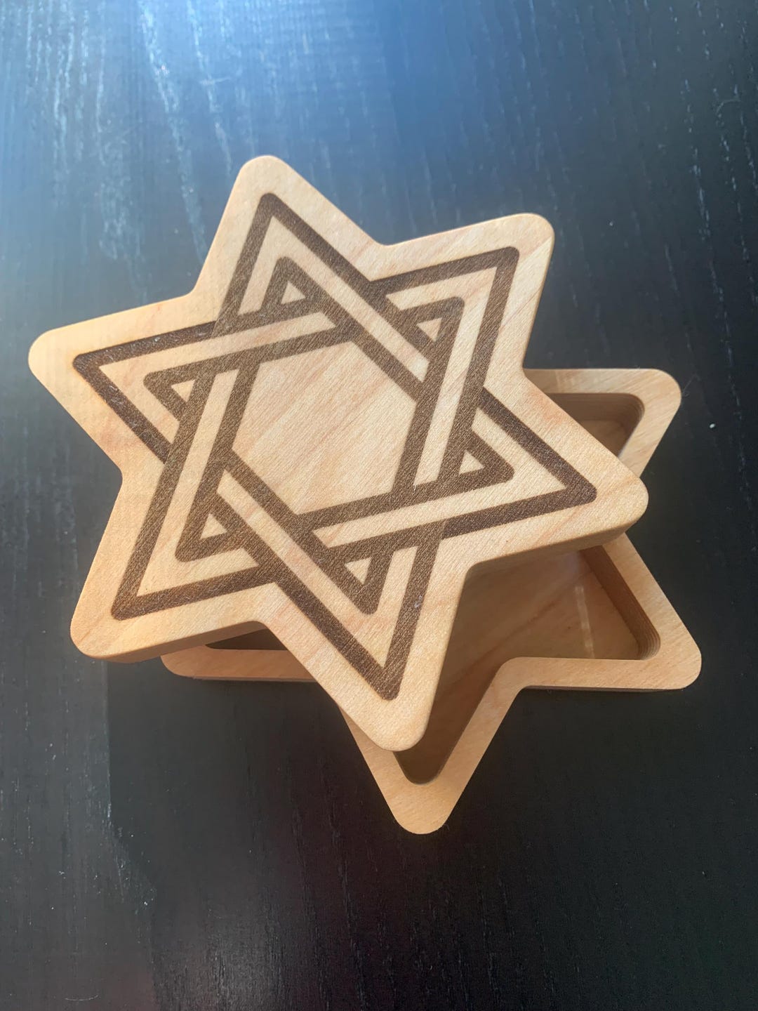 Handcrafted Birch Star of David Jewelry Box: Jewish Keepsake - Etsy