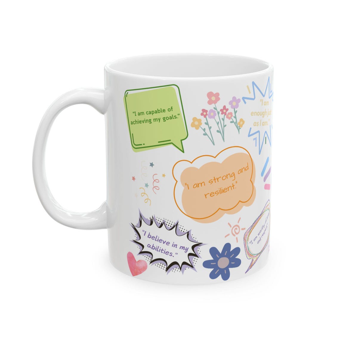 Daily Affirmations Mug | Motivational Mug | Positivity Mug | Glow up ...