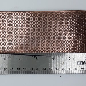 Honeycomb Patterned Copper Textured Copper Copper Sheet | Etsy