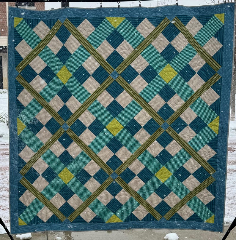 Argyle Quilt Pattern Designed by Shannon Arnstein, Plaid Quilt Pattern ...