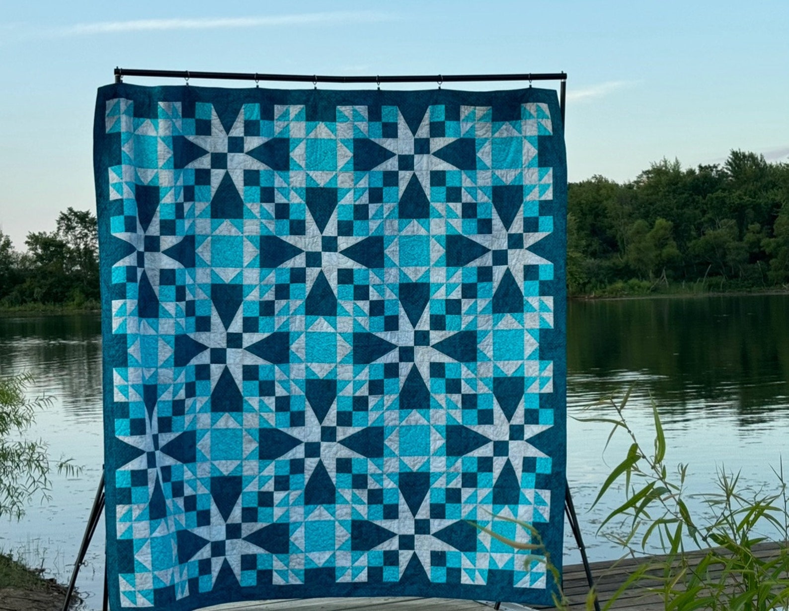 Breeze on the Bayou Queen Size Quilt Pattern- Inspired by a Storm at ...