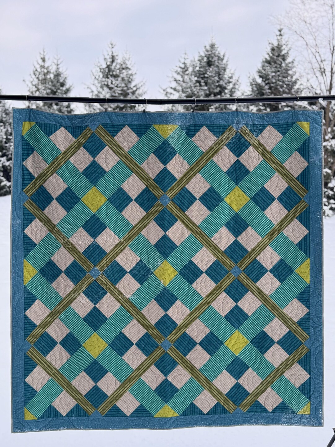 Argyle Quilt Pattern Designed by Shannon Arnstein, Plaid Quilt Pattern ...