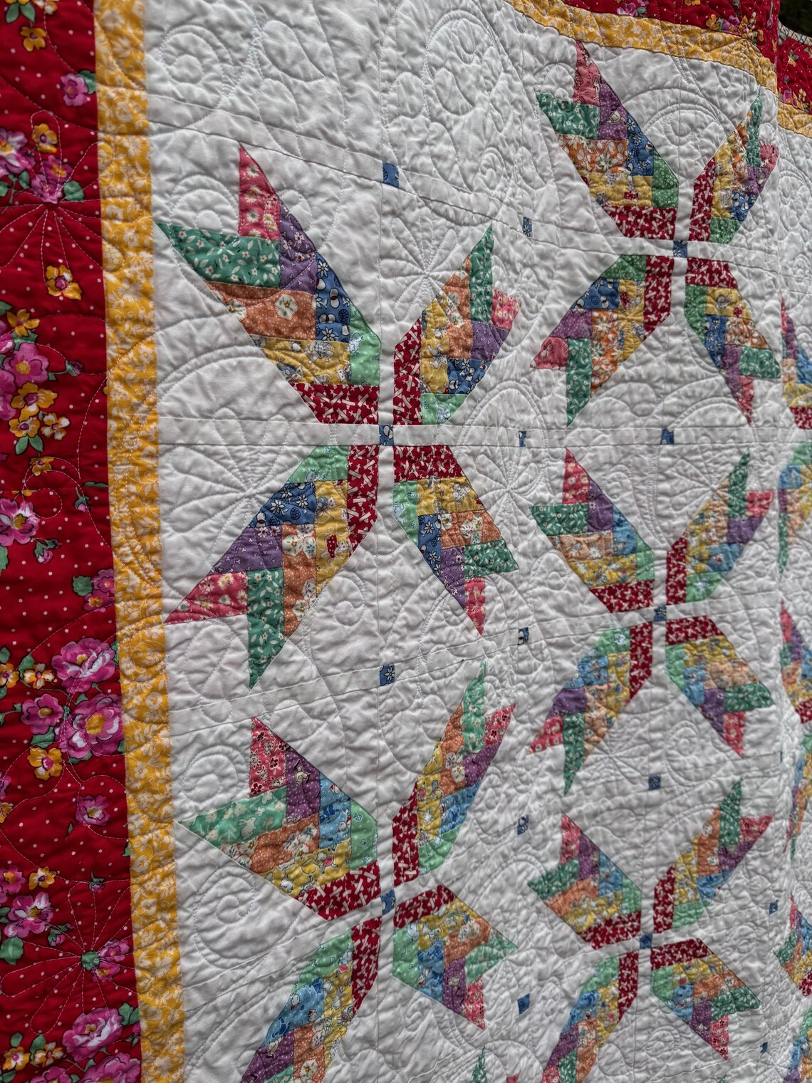 Braided Whirligig Quilt Pattern, Fat Quarter Quilt Pattern, Braid Quilt ...