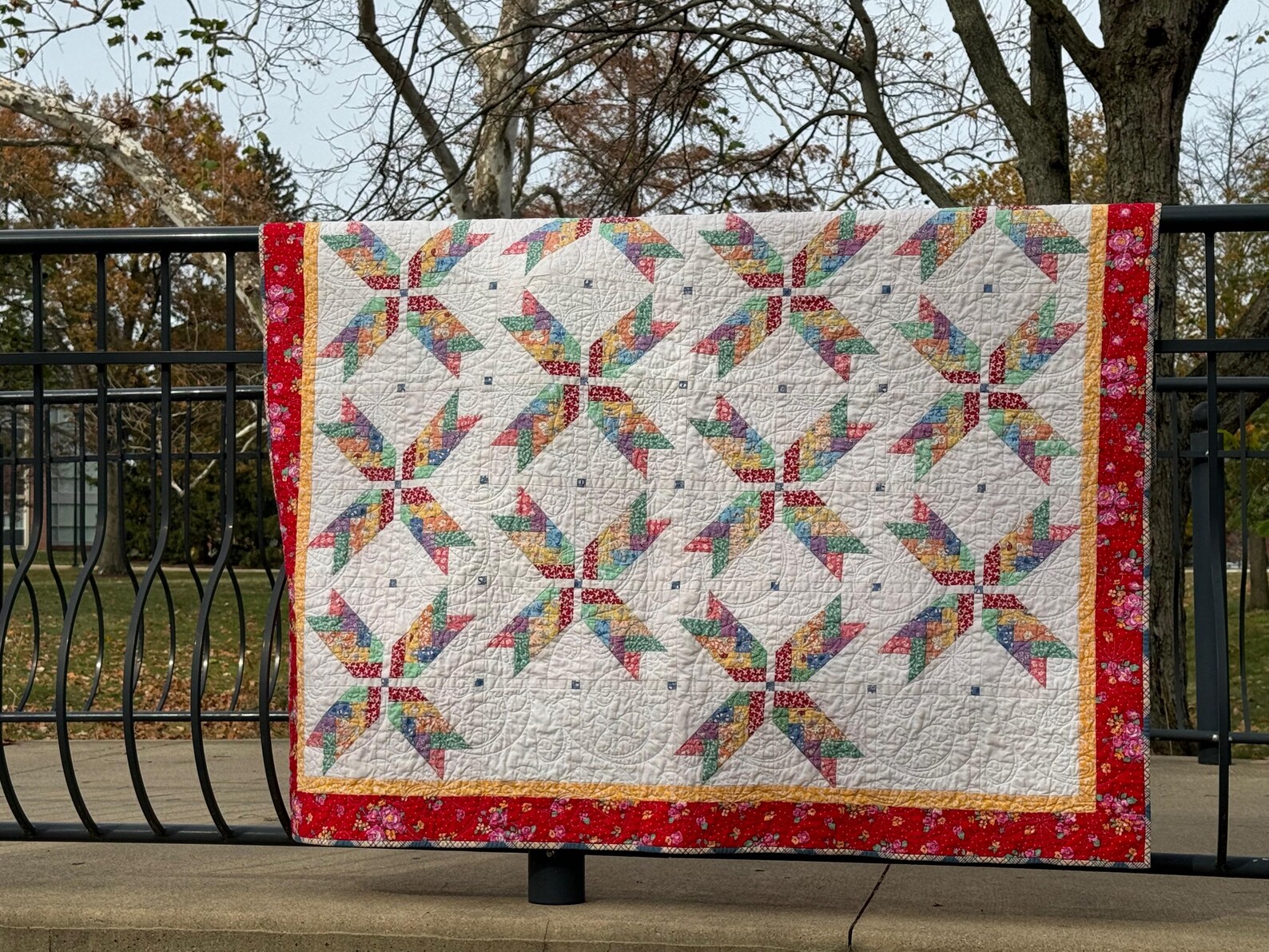 Braided Whirligig Quilt Pattern, Fat Quarter Quilt Pattern, Braid Quilt, Designed by Shannon ...