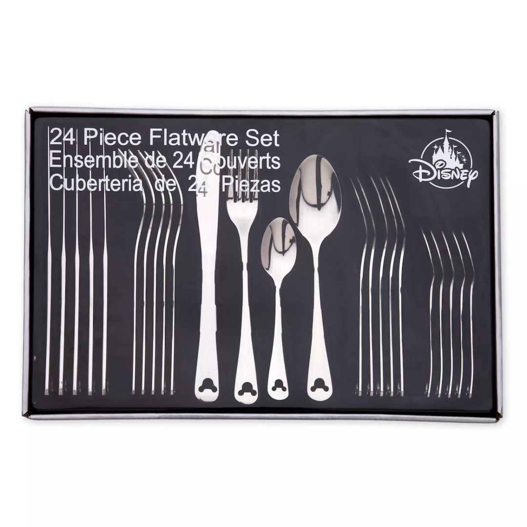 Disney Mickey Mouse Icon Stainless Steel 24 Piece Flatware Set - Etsy