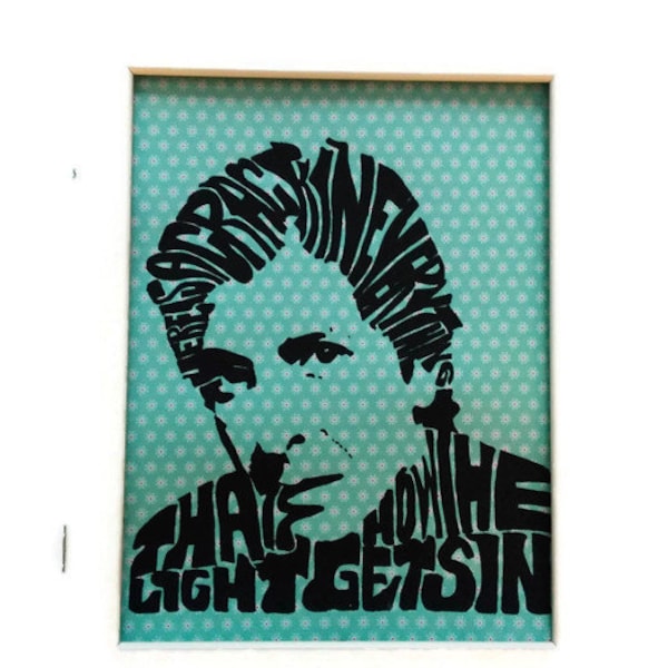 Leonard Cohen Poster - Etsy