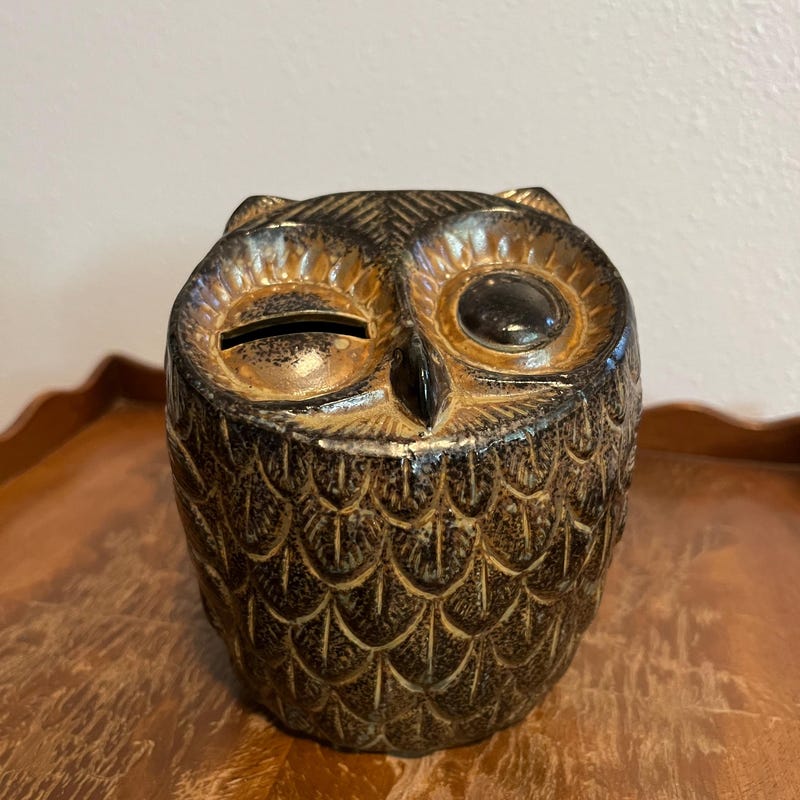 Owl Coin Bank - Etsy