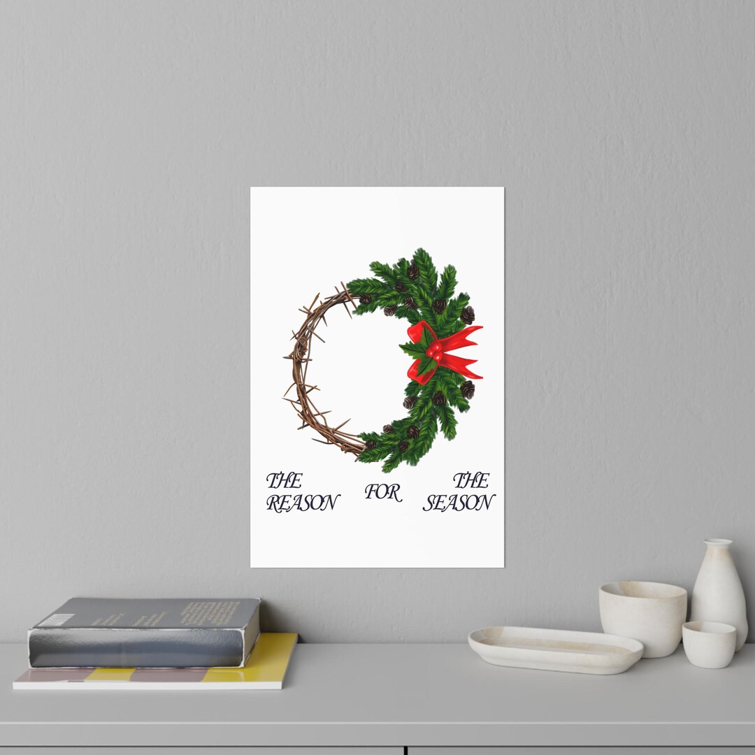 Crown of Thorns Wreath Wall Decal | Christmas Religious Decor - Etsy