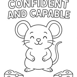 Volume 1 - Set of 20 Coloring Pages for Kids. Positive Affirmations ...