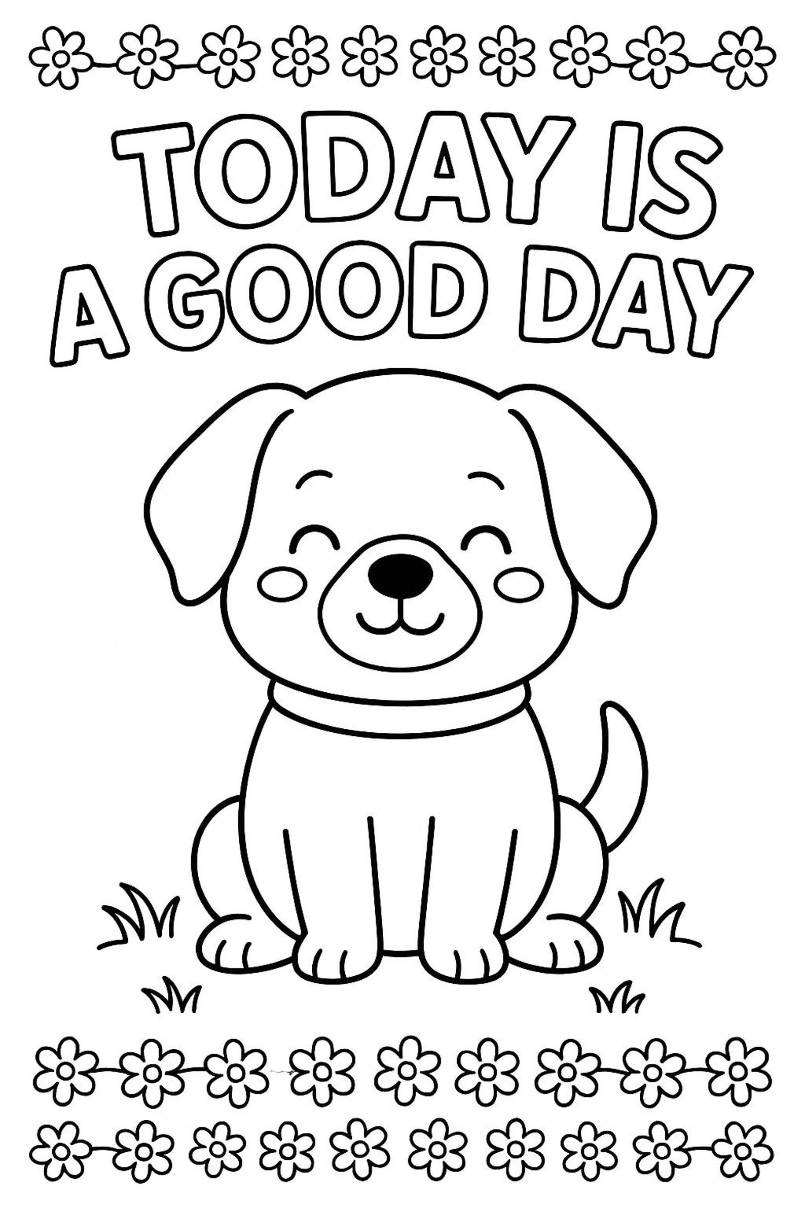 Volume 1 - Set of 20 Coloring Pages for Kids. Positive Affirmations ...