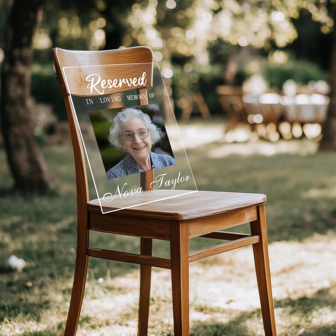 In Loving Memory Sign,reserved Memorial Sign,wedding Decor,custom ...