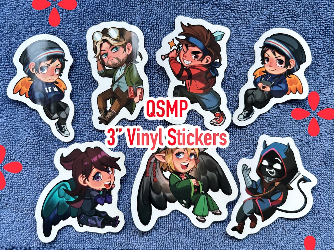 LAST CHANCE - Chibi QSMP 3" Vinyl Stickers - by Sage Felix - Etsy
