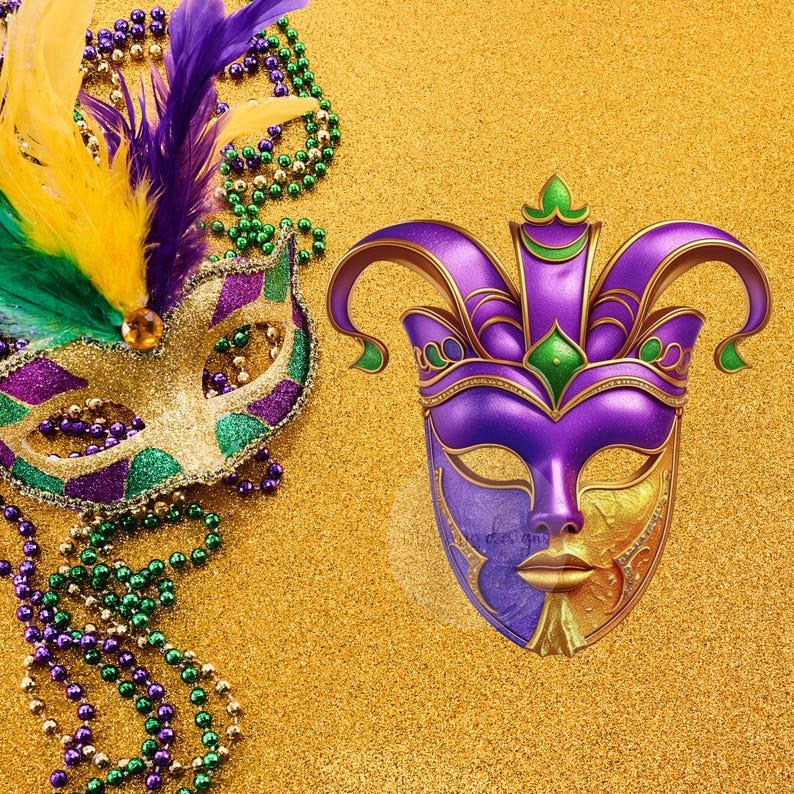 Mardi Gras Bundle of 16 | PNG Digital Download | Carnaval - Etsy