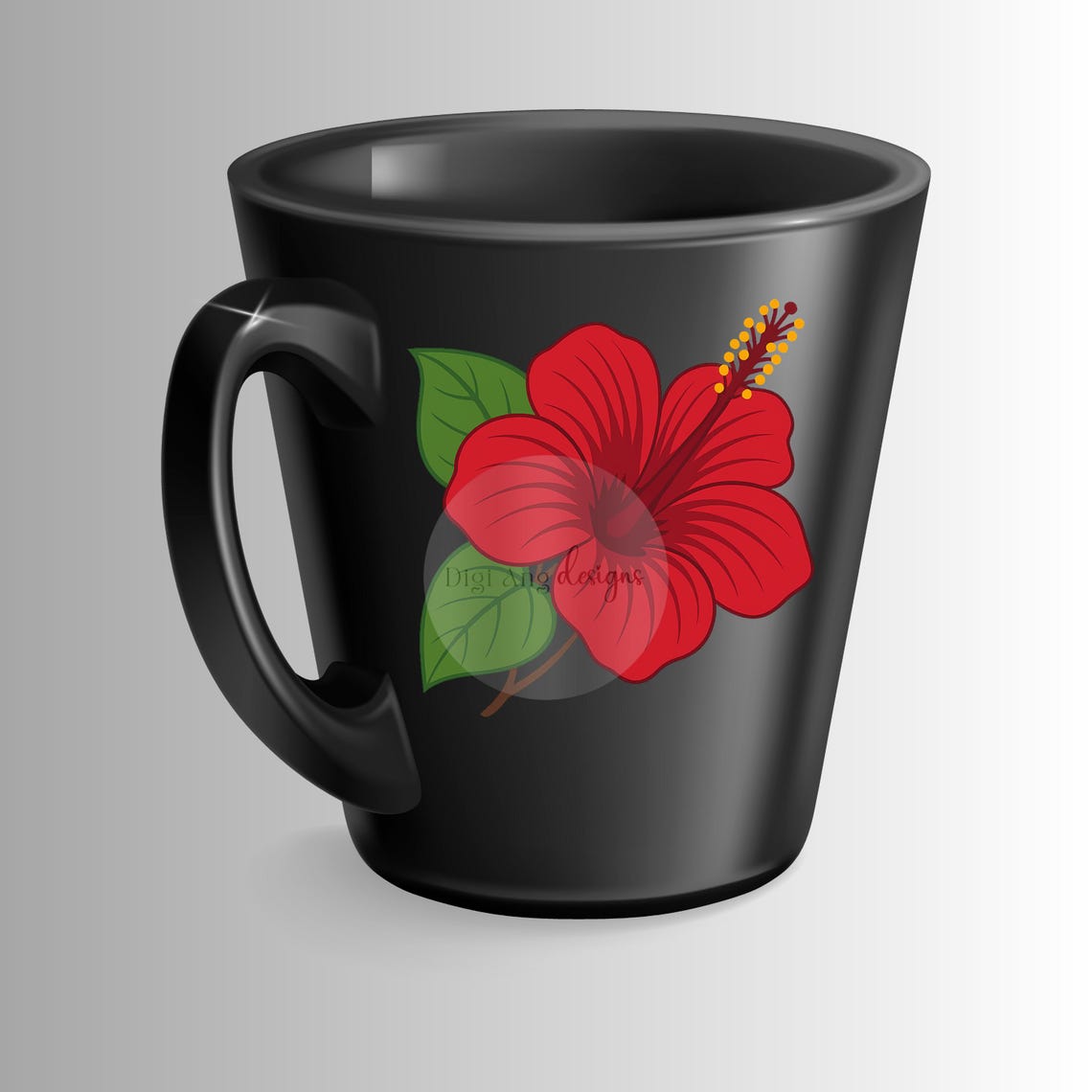 Flower Red Maga Watercolor Sublimation Digital Download PNG 300 Dpi ...