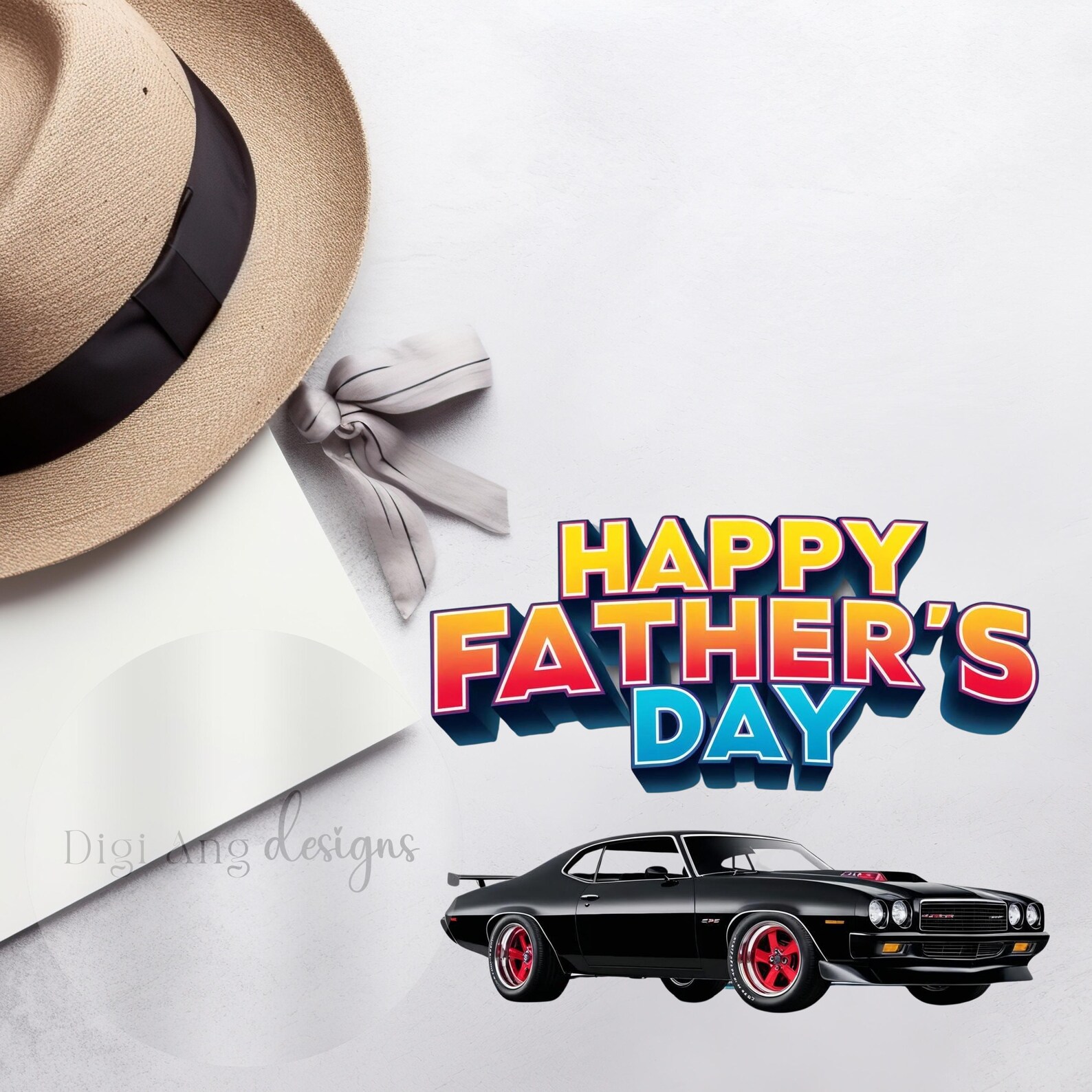 Happy Fathers Day Sports Car Sublimation PNG Clipart, Digital Download ...